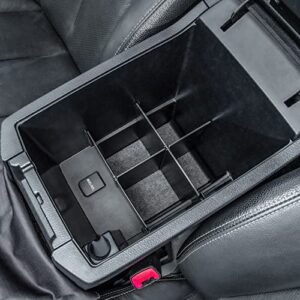 JDMCAR Compatible with Toyota 4Runner Accessories 2010-2024 Center Console Organizer,Insert ABS Black Materials Compartment Divider