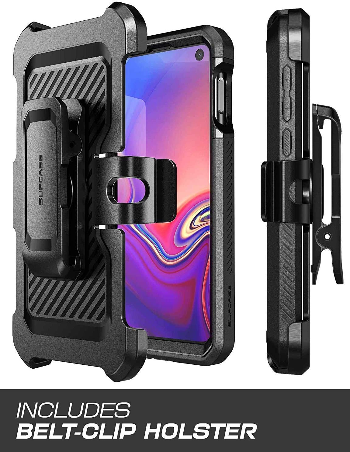 SUPCASE Unicorn Beetle Pro Series Designed for Samsung Galaxy S10e Case (2019 Release) Full-Body Dual Layer Rugged with Holster & Kickstand with Built-in Screen Protector (Royal Blue)