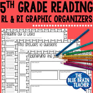 5th grade reading lit & info texts graphic organizers