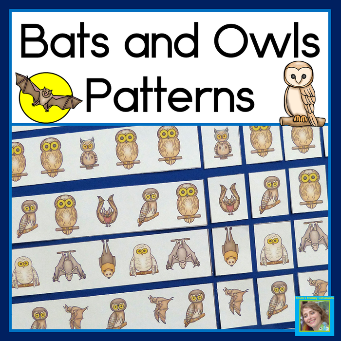 Bats and Owls Patterns AB, ABC, AAB & ABB Patterns