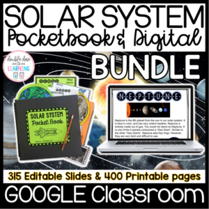 solar system and planets bundle (10 units): digital units for google distance learning and printable formats!