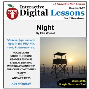 online homeschool learning interactive pdf study guide for night