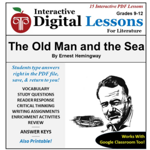 online homeschool learning interactive pdf study guide for the old man and the sea