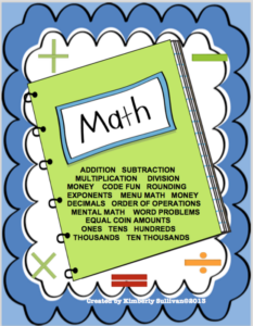 fifty math worksheets! add subtract multiply divide menu word problems money rounding