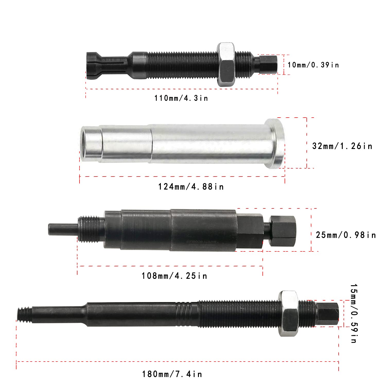 Mekar Broken Spark Plug Remover Kit Compatible with Ford 3V Engine 65700