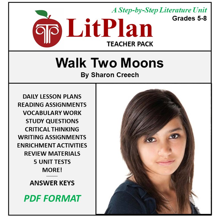 Homeschool and Online Learning Novel Study Guide for Walk Two Moons