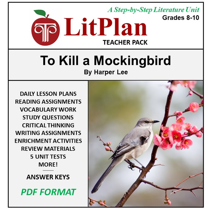 Homeschool and Online Learning Novel Study Guide for To Kill A Mockingbird