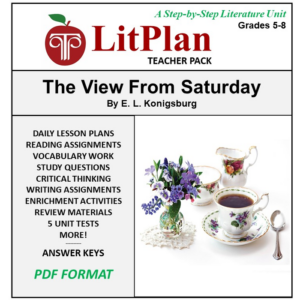 homeschool and online learning novel study guide for the view from saturday