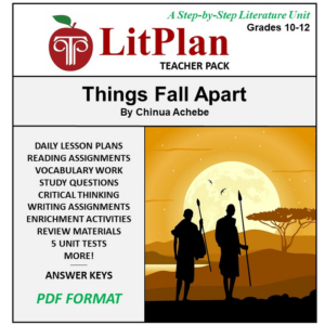 homeschool and online learning novel study guide for things fall apart