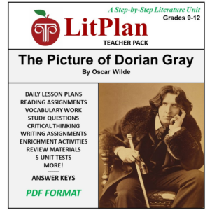 homeschool and online learning novel study guide for the picture of dorian gray