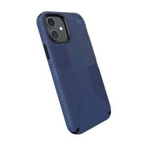 Speck iPhone 12 Case - Drop Protection Fits iPhone 12 Pro & iPhone 12 Phones - Scratch Resistant, Slim Design with Added Grip & Soft Touch Coating - Coastal Blue, Black, Storm Blue Presido2