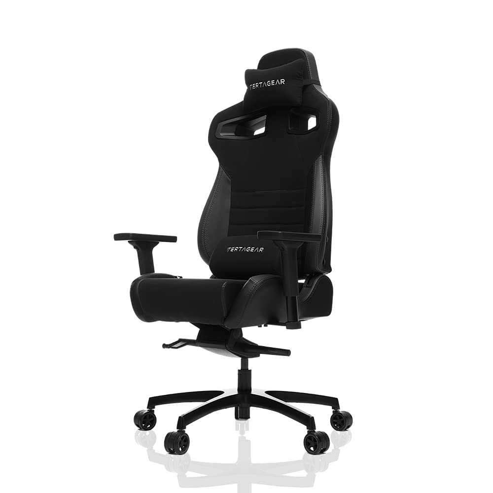 VERTAGEAR Gaming Chair RGB Audio Sync Ergonomic Home Office Coffee Fiber Computer Desk High Back Racing Seat, P-Line PL4500 BIFMA Cert Big Tall XL, Black/Carbon