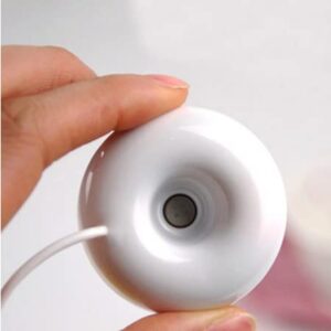 Portable Mini Humidifier Doughnut-shaped USB Atomization Spray Humidifier for Home Office Car(White)