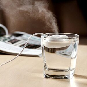 Portable Mini Humidifier Doughnut-shaped USB Atomization Spray Humidifier for Home Office Car(White)