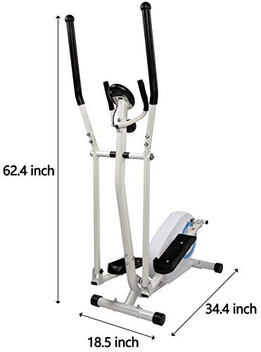 BalanceFrom Magnetic Elliptical Machine Cross Trainer with 8 Level Resistance and Digital Monitor, 330-Pound Capacity