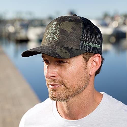 Speared Spearfishing Bullseye Trucker Hat - Black