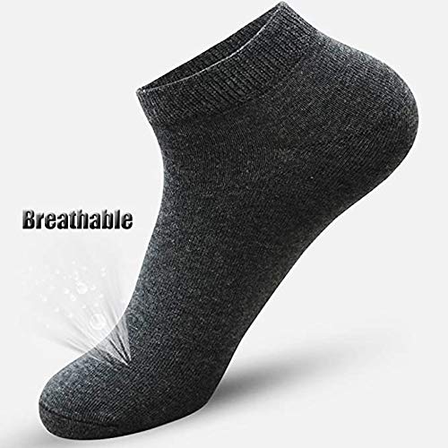 GHJFGF Womens Socks Ankle Causal Thin Low Cut Cotton Athletic Short Socks 10 Pairs (Black)