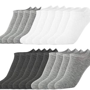 GHJFGF Womens Socks Ankle Causal Thin Low Cut Cotton Athletic Short Socks 10 Pairs (Black)