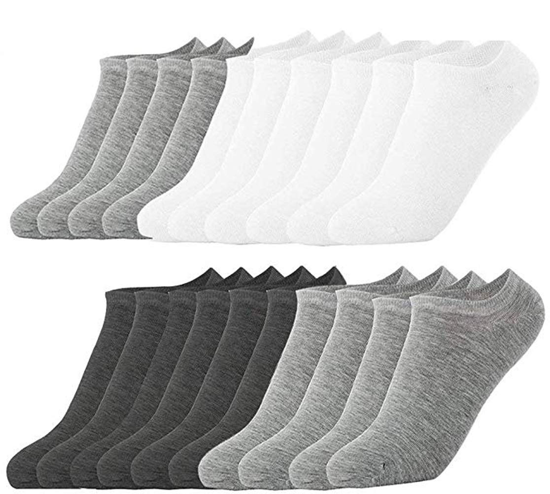 GHJFGF Womens Socks Ankle Causal Thin Low Cut Cotton Athletic Short Socks 10 Pairs (Black)