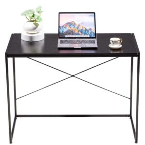 TimmyHouse Desk Writing Home Office Computer Modern Simple Study Industrial Style Black New