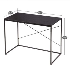 TimmyHouse Desk Writing Home Office Computer Modern Simple Study Industrial Style Black New