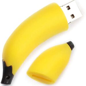 LEIZHAN 4 x 32GB Fruits USB Flash Drive Cute Banana Thumb Drive Pineapple Pendrive Strawberry Photo Stick Carrot Computer Memory Stick USB 2.0 Creative Backup Drive