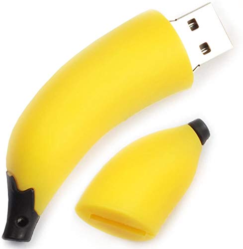 LEIZHAN 4 x 32GB Fruits USB Flash Drive Cute Banana Thumb Drive Pineapple Pendrive Strawberry Photo Stick Carrot Computer Memory Stick USB 2.0 Creative Backup Drive