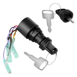 87-17009a2 87-17009a5 boat ignition switch replacement for mercury mariner outboard motor control box ignition key switch with 2 keys 3 position 6 wire connectors for mercury push choke ignition