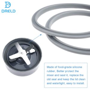 Gasket Rubber Seal Ring with Lip, Seal Rings Gaskets Replacement for Nutribullet 900 Series 600W and 900W (Pack of 4)