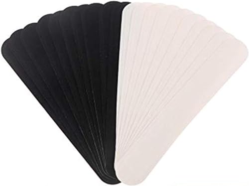 JiaUfmi 40 Pieces Hat Liner Cap Protection Insert Headband Sweatband Liner Disposable Sweat Pads for Baseball Tennis Hunting Hat Moisture Absorbing Supplies - 23.5 x 3.7 cm/ 9 x 1.45 Inches