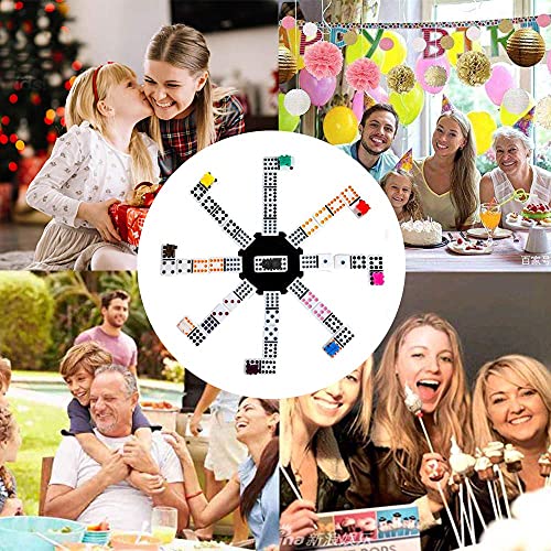 ESSAJOY Mexican Train Dominoes Set Dominoes Set for Adults Double 12 Dominoes 91 Tiles Dominoes Set (Mexican Train Dominoes Set) (Mexican Train Dominoes)