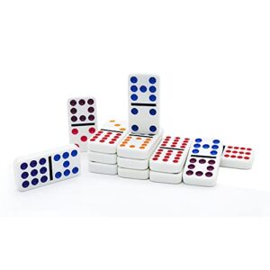 ESSAJOY Mexican Train Dominoes Set Dominoes Set for Adults Double 12 Dominoes 91 Tiles Dominoes Set (Mexican Train Dominoes Set) (Mexican Train Dominoes)