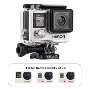 GEPULY Skeleton Housing Case for GoPro Hero 4, Hero 3+, Hero 3 Action Camera Side Open Protective Housing Case with Skeleton Backdoor for GoPro Hero4, Hero3+, Hero3 Camera