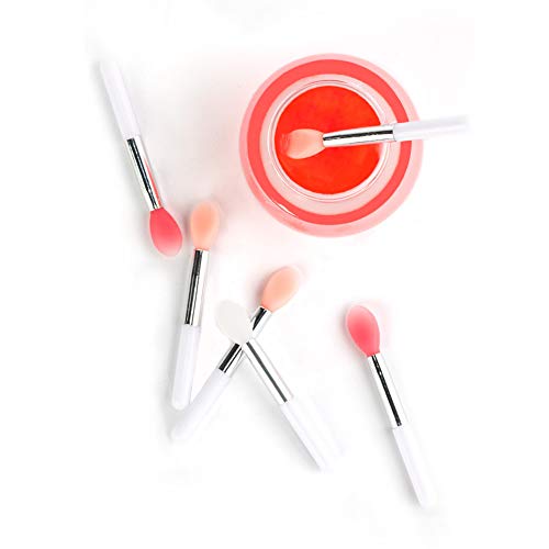 12 Pcs Silicone Lip Brushes Lipstick Lip Gloss Applicator Makeup Beauty Tool, 2 Inch Long