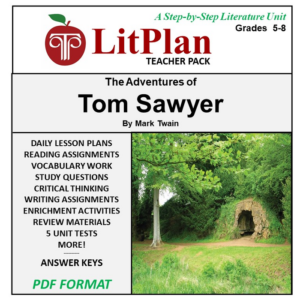 homeschool and online learning novel study guide for the adventures of tom sawyer