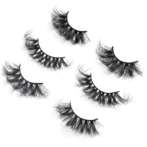 25mm 3D Mink Lashes Full Volume Mink Eyelashes Fluffy Volume Dramatic 25mm Mink Lashes Extension Cruelty-free Siberian Mink Strip Eyelashes (06 61 82 mix)…………