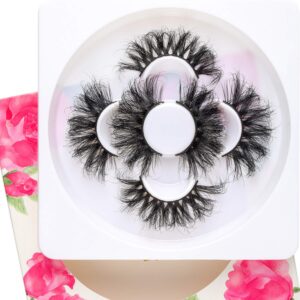 25mm 3D Mink Lashes Full Volume Mink Eyelashes Fluffy Volume Dramatic 25mm Mink Lashes Extension Cruelty-free Siberian Mink Strip Eyelashes (06 61 82 mix)…………