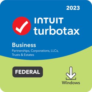 turbotax business 2023 tax software, federal tax return [pc download]