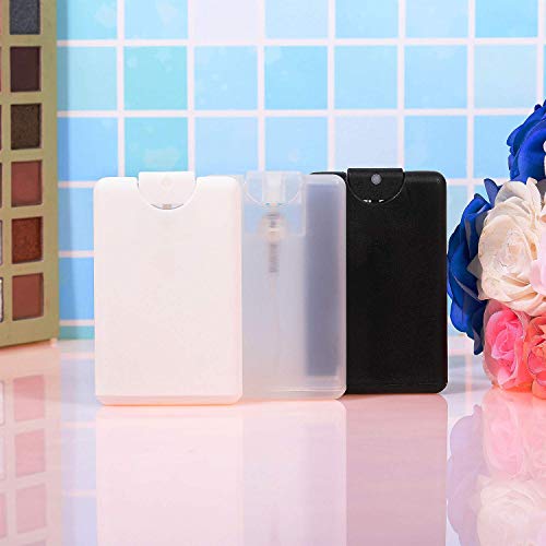 20 ml Cardcase-like Plastic Perfume Spray Bottles Refillable Fine Mist Spray Bottle Portable Moisturizing Sprayer Box Empty Travel Bottle for Makeup Cosmetic Essential Oil (15 Pcs)