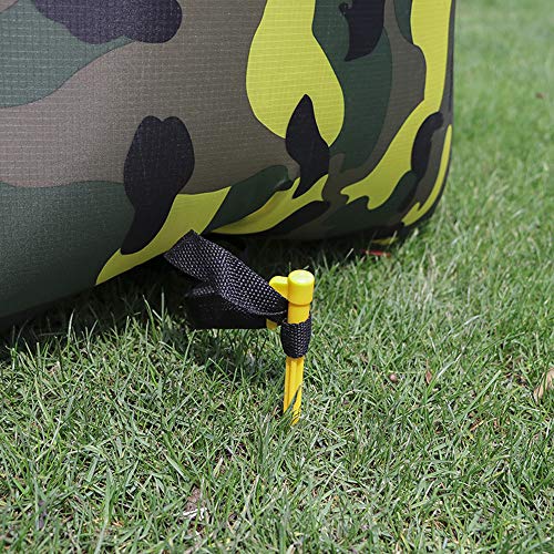 PZRT 8pcs Outdoor Camping Tent Stakes Pegs Pins Trip Plastic Tent Nails Yellow Tent Accessories