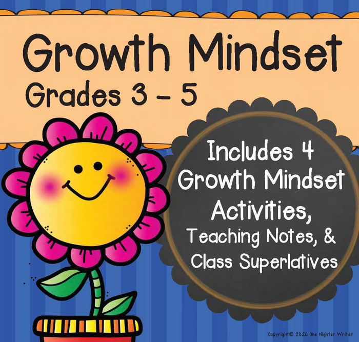 Growth Mindset Grades 3-5: Four Activities Included