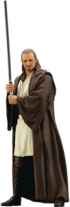 star wars: the phantom menace: qui-gon jinn artfx+ statue, multicolor