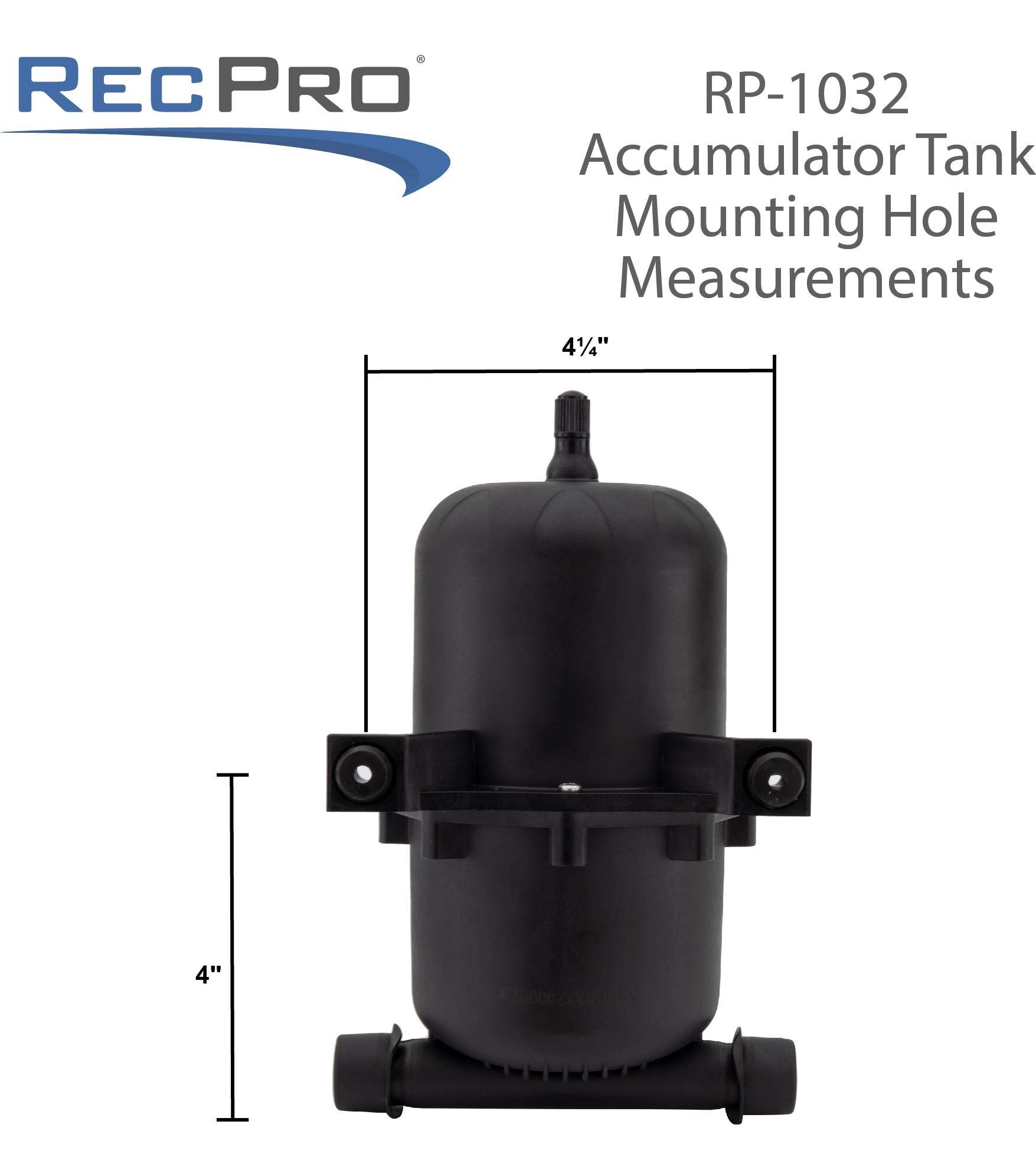 RecPro RV Accumulator Tank with Barbed Fittings