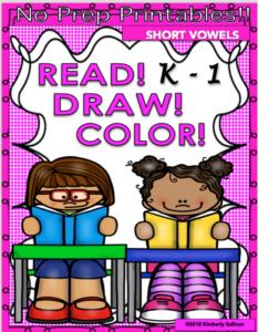 read draw color phonics short vowels