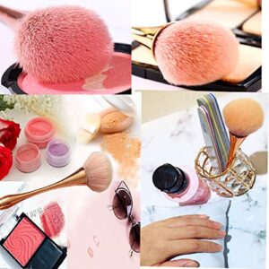 Super Large Mineral Powder Brush, Nail Brushes Kabuki Makeup Brushes Soft Fluffy Foundation Brush Blush Brush,Professional Powder Brushfor Daily Makeup(Rose Gold color) …