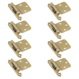 amerock decorative 30 degrees reverse bevel self closing cabinet door hinge burnished brass (4)