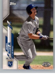 2020 topps pro debut #pd-50 bobby witt jr. azl royals mlb baseball card nm-mt