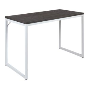 flash furniture kimberly tiverton industrial modern desk-rustic gray/white commercial grade computer desk-47" sturdy home office desk-writing desk