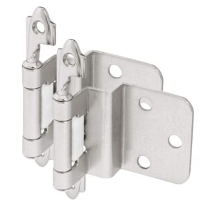 cosmas 15628-ch polished chrome cabinet hinge 3/8" inset (pair) [15628-ch]