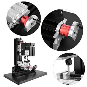 60W 12000RPM Mini Milling Lathe，100-240V DIY Mini Lathe Mini Miller，Mini Metal Lathe DIY Miniature Milling Machine Miller